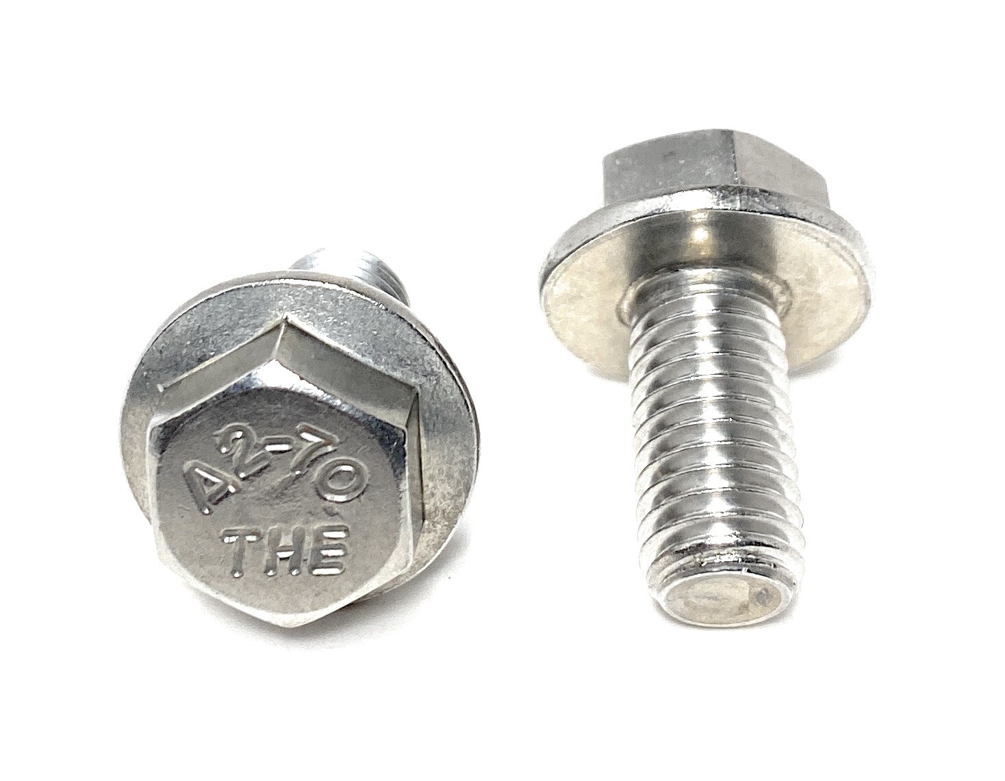 (10) M10 x 1.50 x 20 Stainless Steel DIN6921 A2 Hex Flange Bolts ...