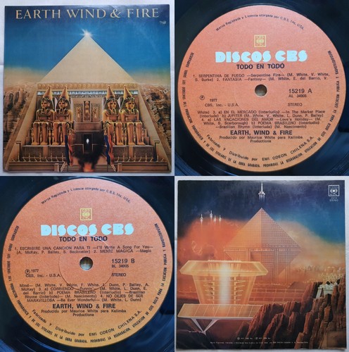 EARTH, WIND & FIRE ALL 'N ALL 1977 UNIQ NON-GF CVR SPANISH TITLES ...