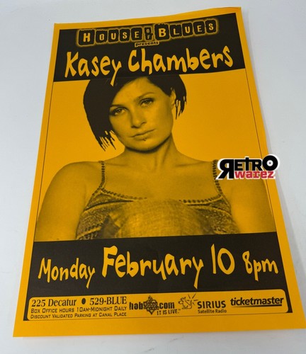 Kasey Chambers - House Of Blues 11x17” Concert Poster Live Show Promo ...