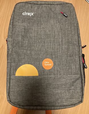 Citrix Synergy Backpack - Gray Backpack With Orange, Black - Used ...