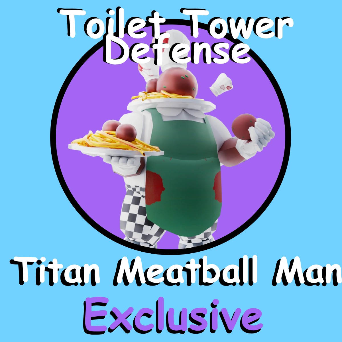 Titan Meatball Man Exclusive | Toilet Tower Defense TTD | Roblox | eBay