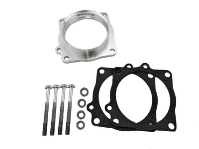 Silver Throttle Body Spacer Fit 03-08 Dodge Ram Durango Chrysler Aspen ...