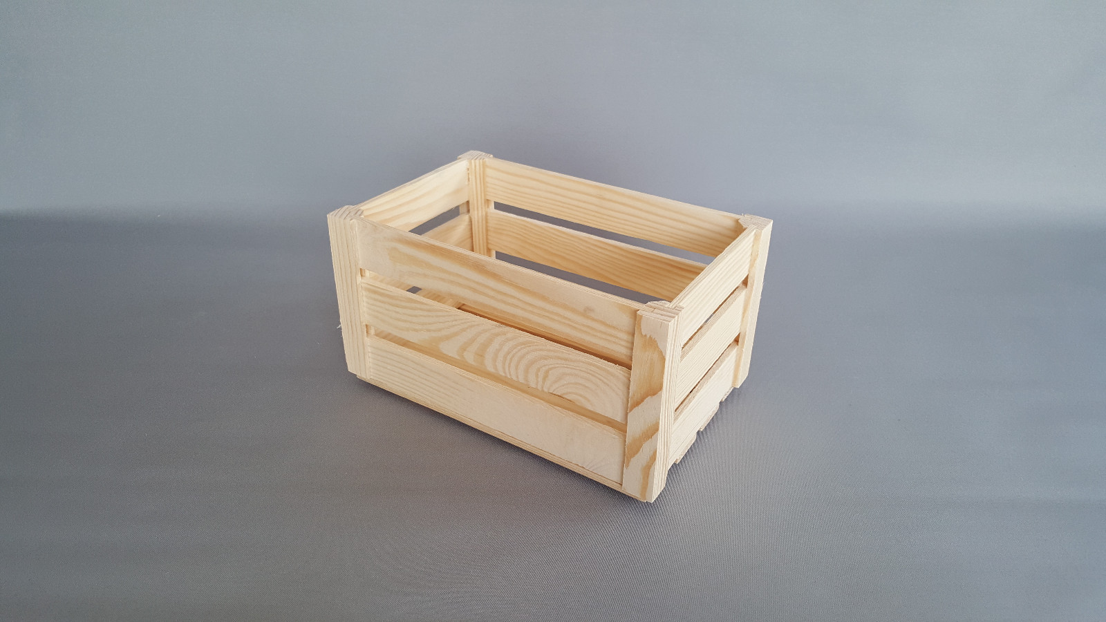 Plain Wood Crate Storage Wooden Box Slatted Crates Craft Decoupage Home ...