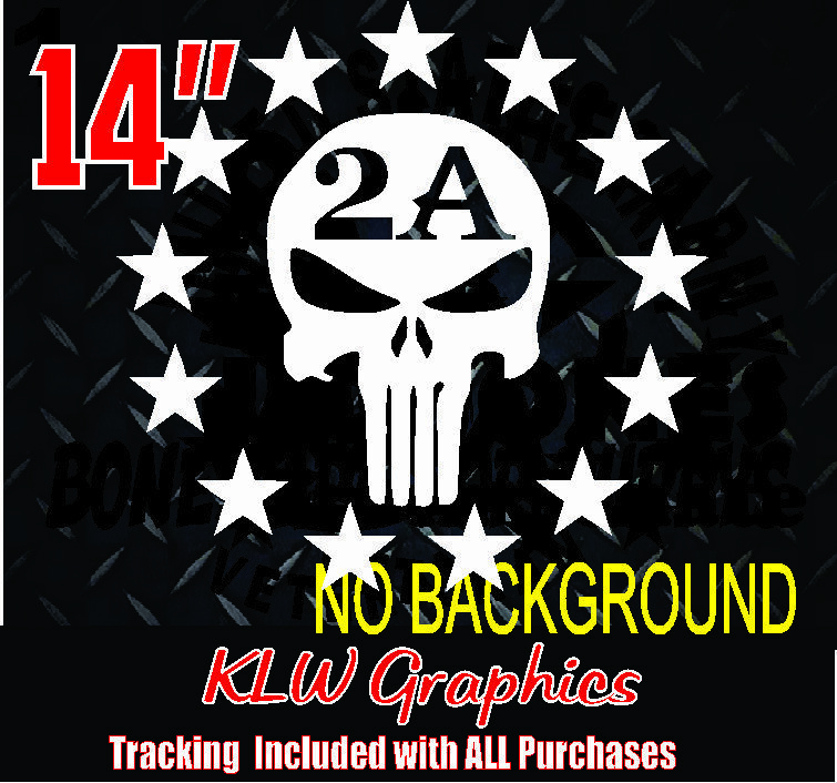2nd Amendment Decal Sticker 2A Concealed Weapon CCW pro gun AR 15 9MM ...