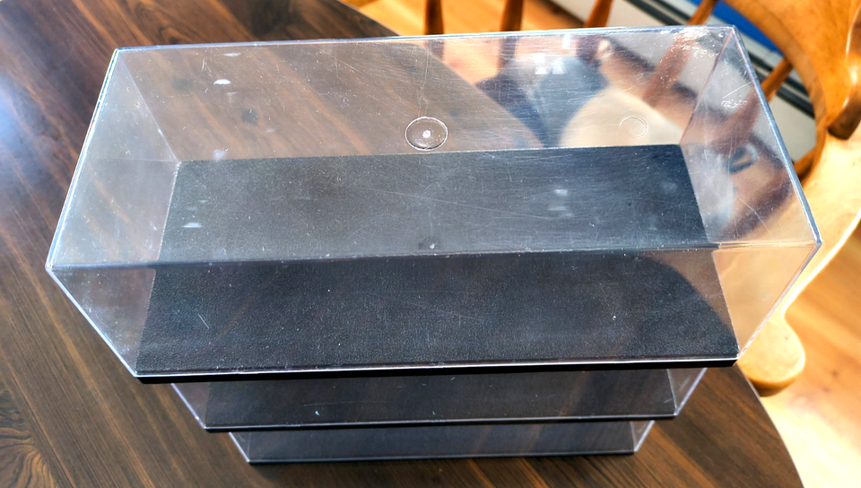 Lot Of 3 Display Cases Plastic 1:24 / 1/25 Scale For Die Cast Or Model ...
