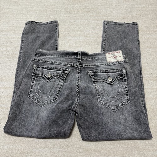 NWT True Religion Ricky Big T Flap Relaxed Straight Jeans Men's 36 ...