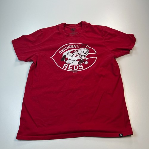 Cincinnati Reds Shirt Adult Extra Large XL Red Crew Neck Cotton Casual ...