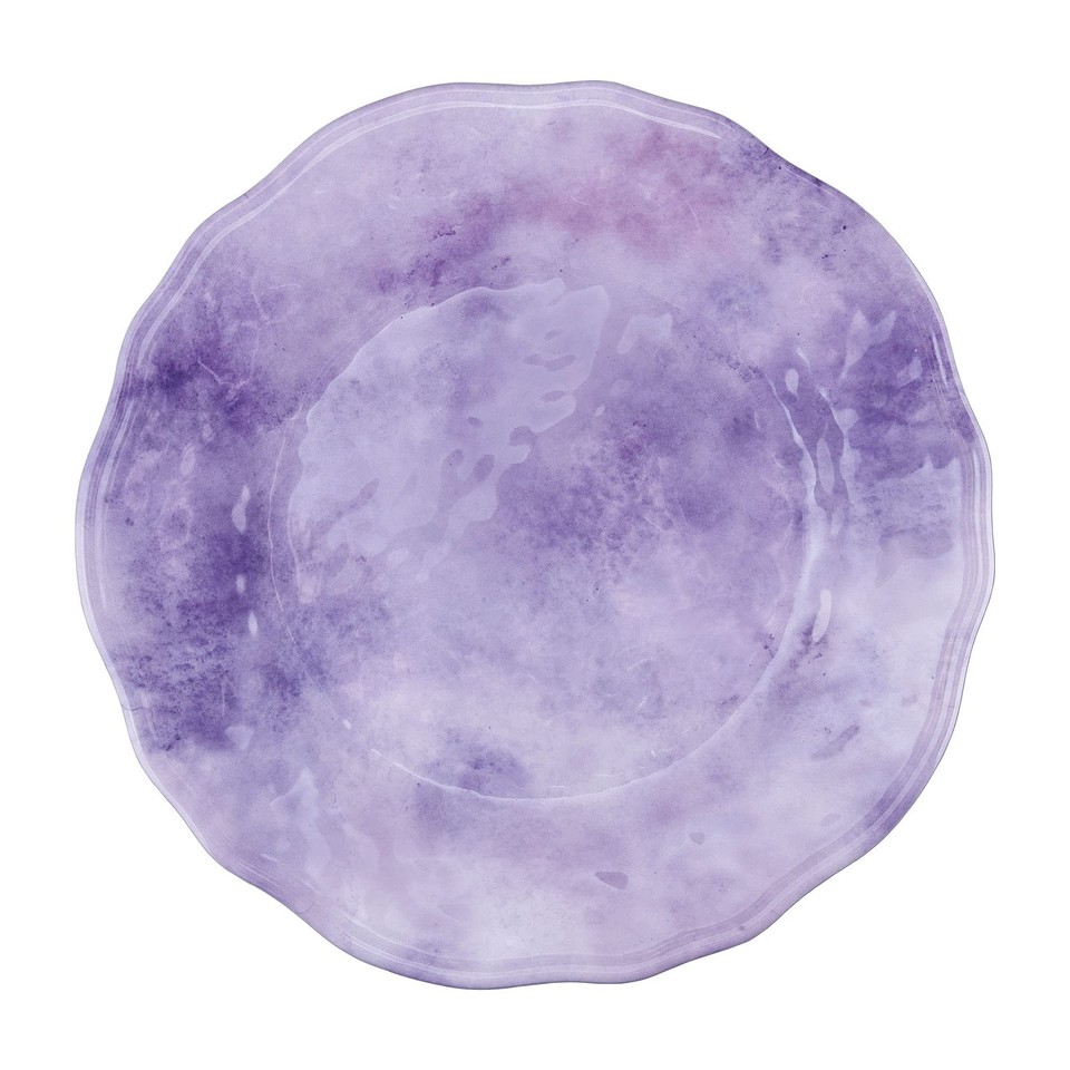 UPware 16 Piece Lavender Melamine Dinnerware Sets, Outdoor Dishes Set ...