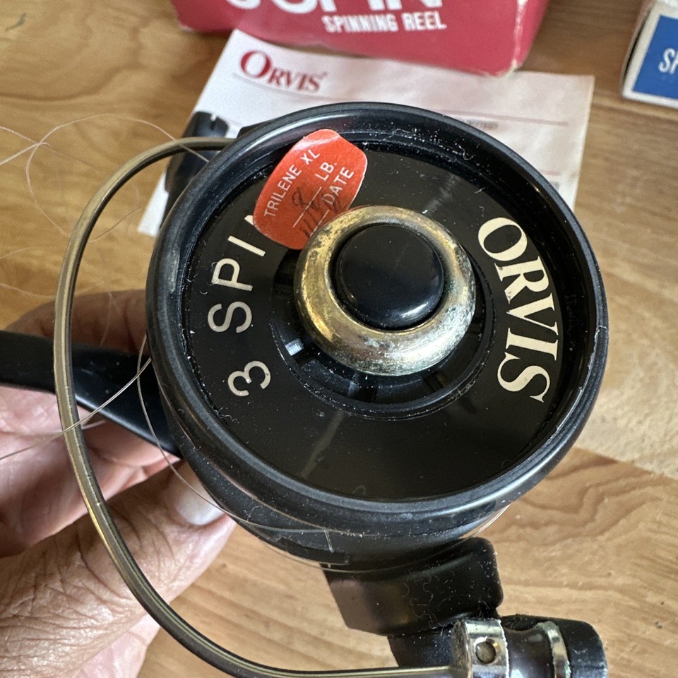 Vintage ORVIS 3 SPIN Spinning Reel with an Extra Spool Smooth Working Condition | eBay