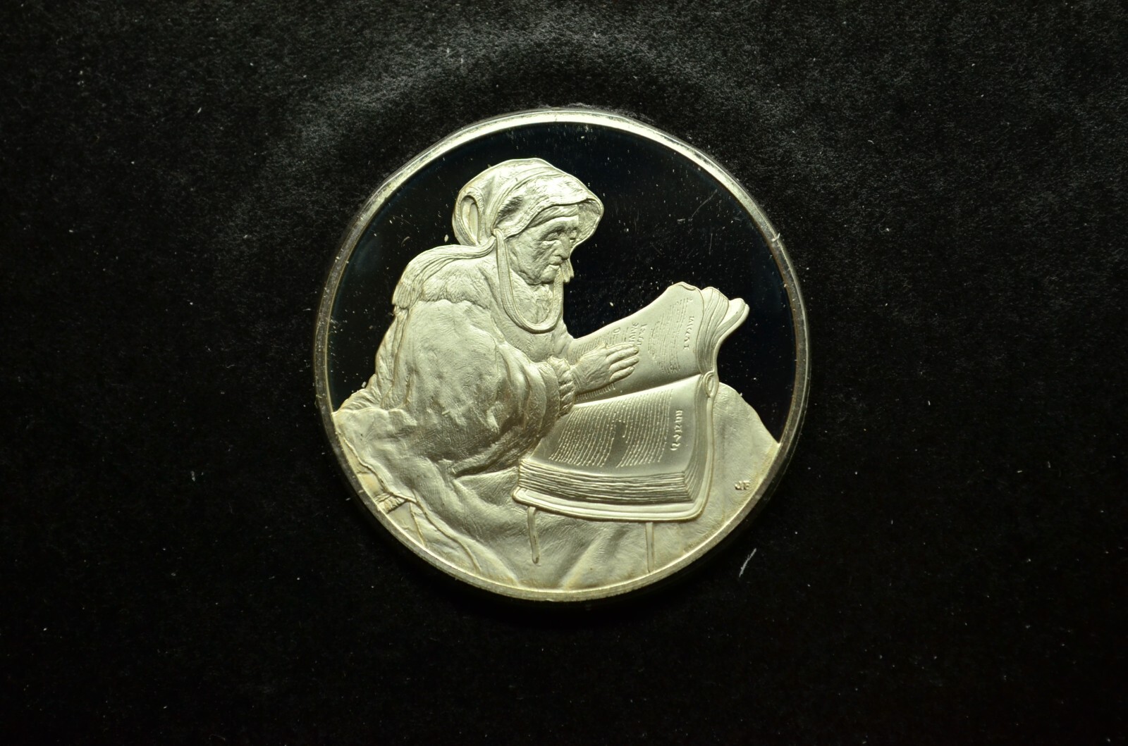 Genius of Rembrandt art round medal 925 Silver The Prophetess Hannah | eBay