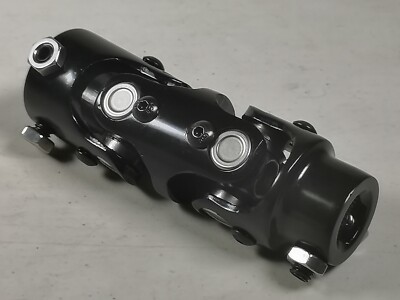 NEW 5/8-36 Spline X 3/4" DD DOUBLE BLACK Street Rod Steering Vega Box U ...