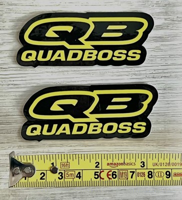 2 QB QUADBOSS Decal Sticker offroad utv racing polaris overland ...