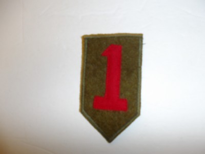 b4304 US Army 1930's-WW2 1st Infantry Division Big Red 1 Patch wool on ...
