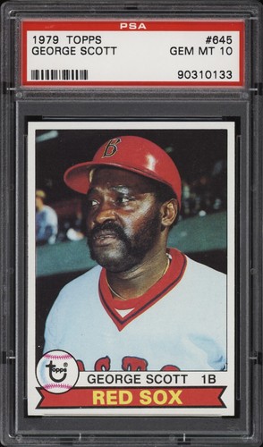 1979 Topps #645 George Scott - Red Sox - PSA 10 - 90310133 - Baseball ...