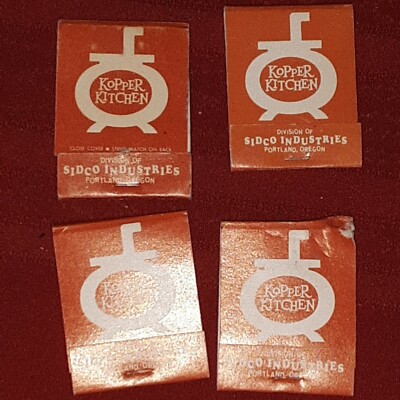 Kopper Kitchen Matchbook Portland Oregon | eBay