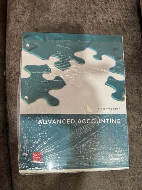 Loose Leaf for Advanced Accounting by Thomas Schaefer, Joe Ben Hoyle ...