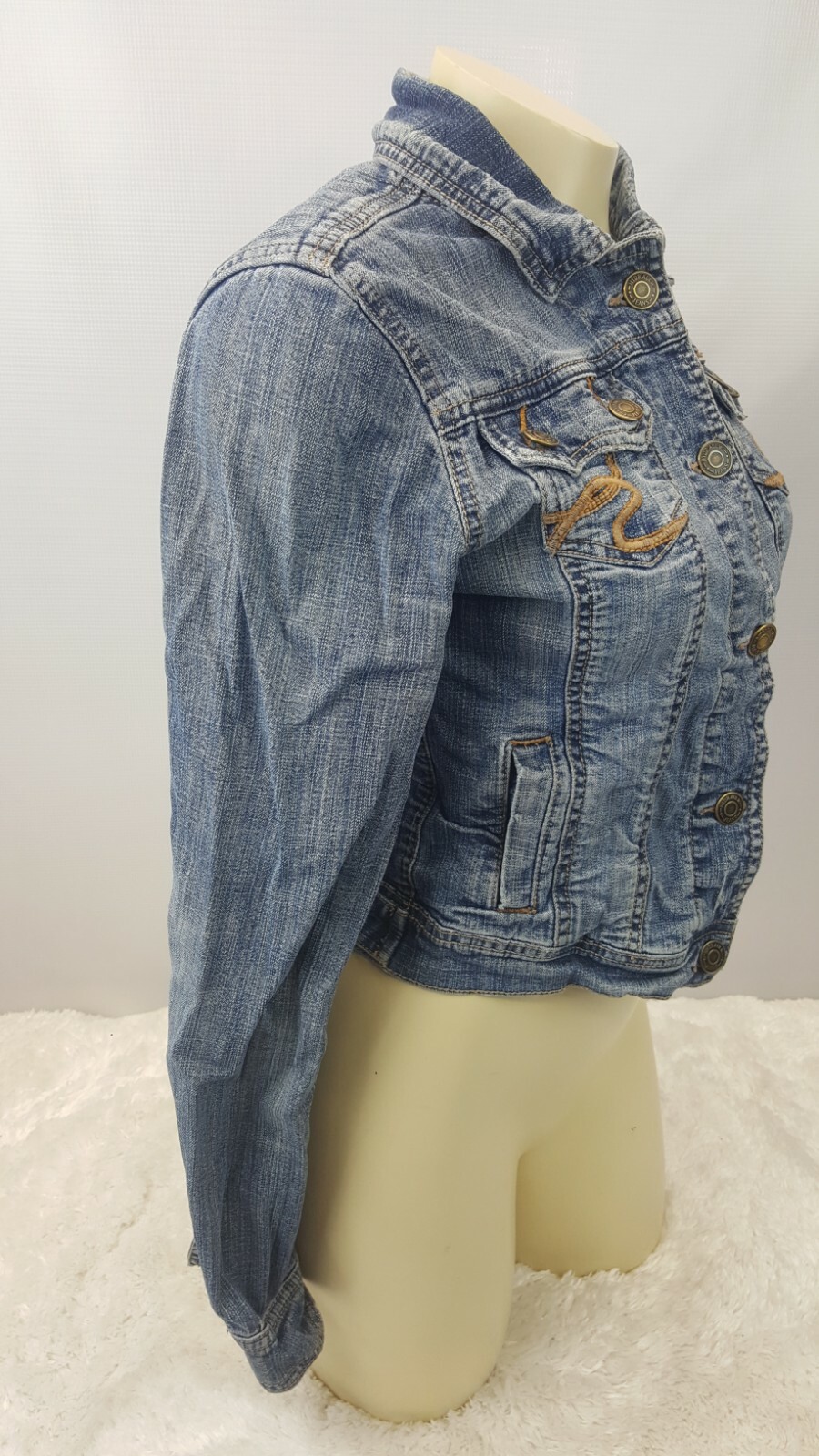 Hydraulic Denim Jean Jacket Woman Size Small - Gem