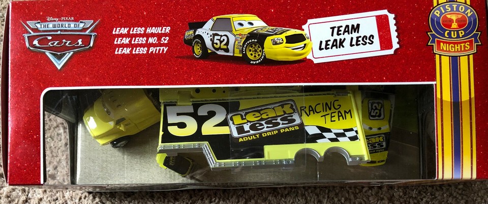 Disney Pixar Cars Team Leak Less Hauler Pitty Car (Target) Piston Cup ...