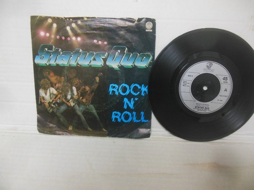 STATUS QUO 45 rpm ROCK 'N ROLL b/w HOLD YOU BACK, BACKWATER w/pic ...