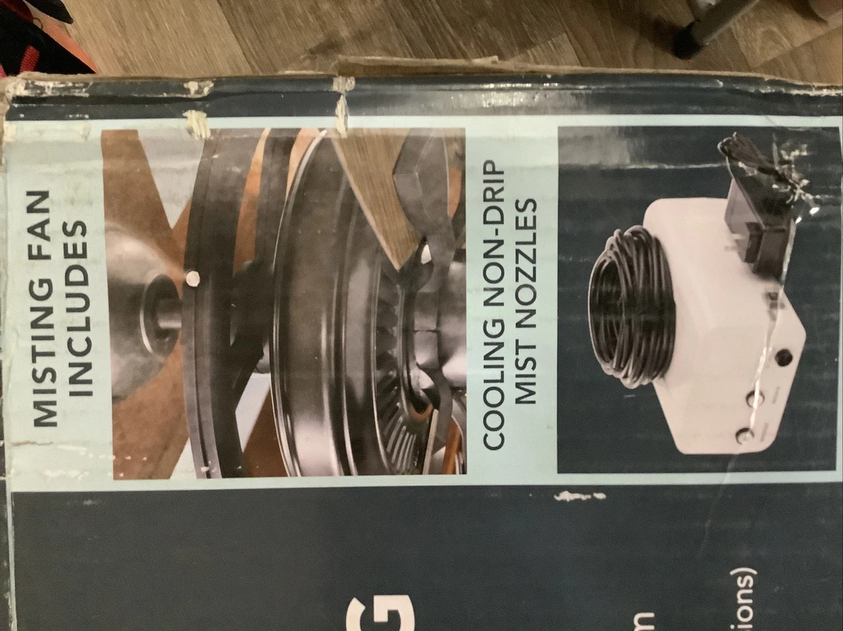 Patio Ceiling Fans With Misters | Shelly Lighting