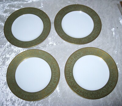 Set of 4 Dessert Plates 6 5/8" in Diameter by SANGO Versailles 3632 ...