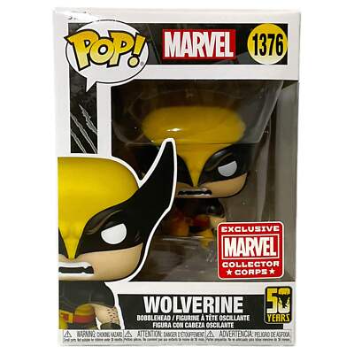 Marvel #1376 Wolverine Collector Corps Exclusive Funko Pop (Imperfect ...