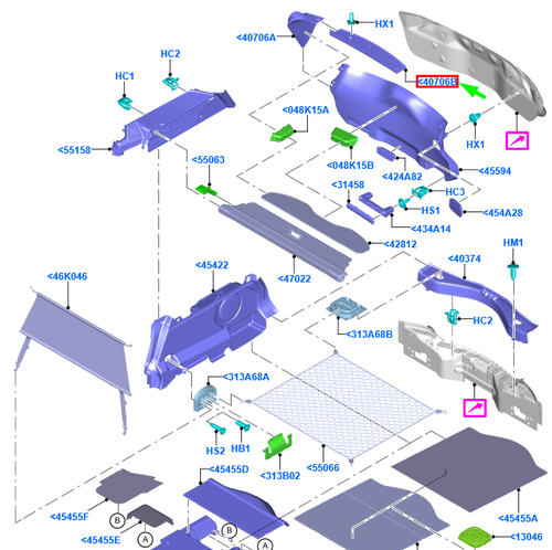 FORD MONDEO MK5 Estate Tailgate Upper Trim Cover 2167921 NEW GENUINE | eBay
