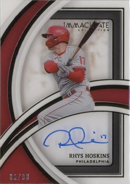 2022 Panini Immaculate Collection - Shadowbox Signatures Rhys Hoskins # ...