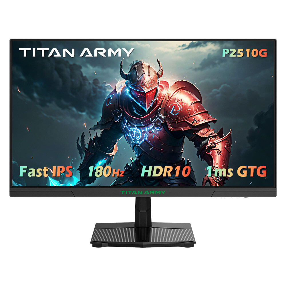 TITAN ARMY 24.5'' Gaming Monitor,1920*1080 FAST IPS Screen,HDR10, 99% ...