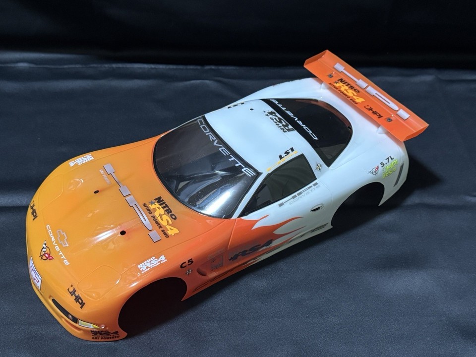 Vintage 1997 HPI Racing Nitro RS4 CORVETTE Body Never Run Made in Japan ...