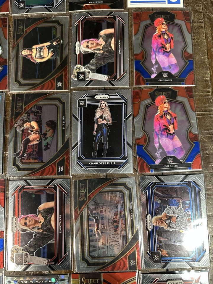 HUGE Card LOT (60) WWE DIVA Female Superstar Trading Select Prizm ...