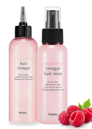Raspberry Vinegar Hair Care Bundle - Vinegar Rinse 6.76 Fl oz & Mist 3. ...