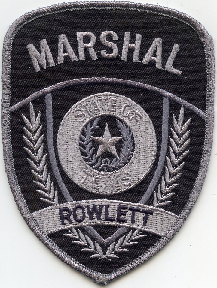 ROWLETT TEXAS TX Patch Lot Trade Stock 10 Police Patches MARSHAL police PATCH | eBay