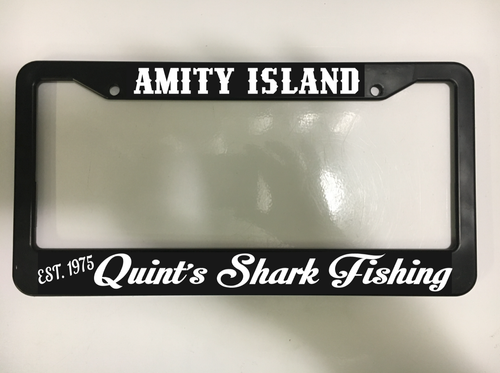 For Jaws Shark Fans Quint's Shark Fishing Amity Island License Plate ...