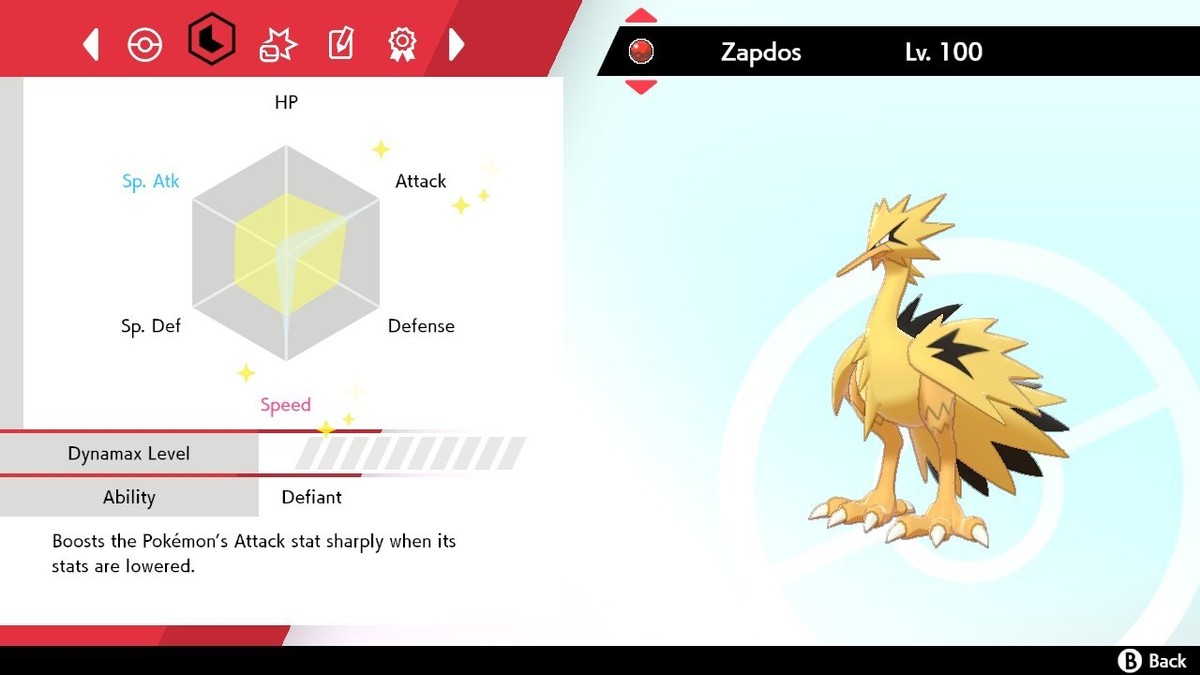 Zapdos Stats