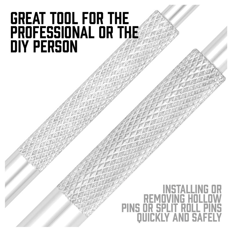 6Pcs Hollow End Roll Pin Tool Starter Punch Set Steel 1/16 5/64 3/32 1/ ...