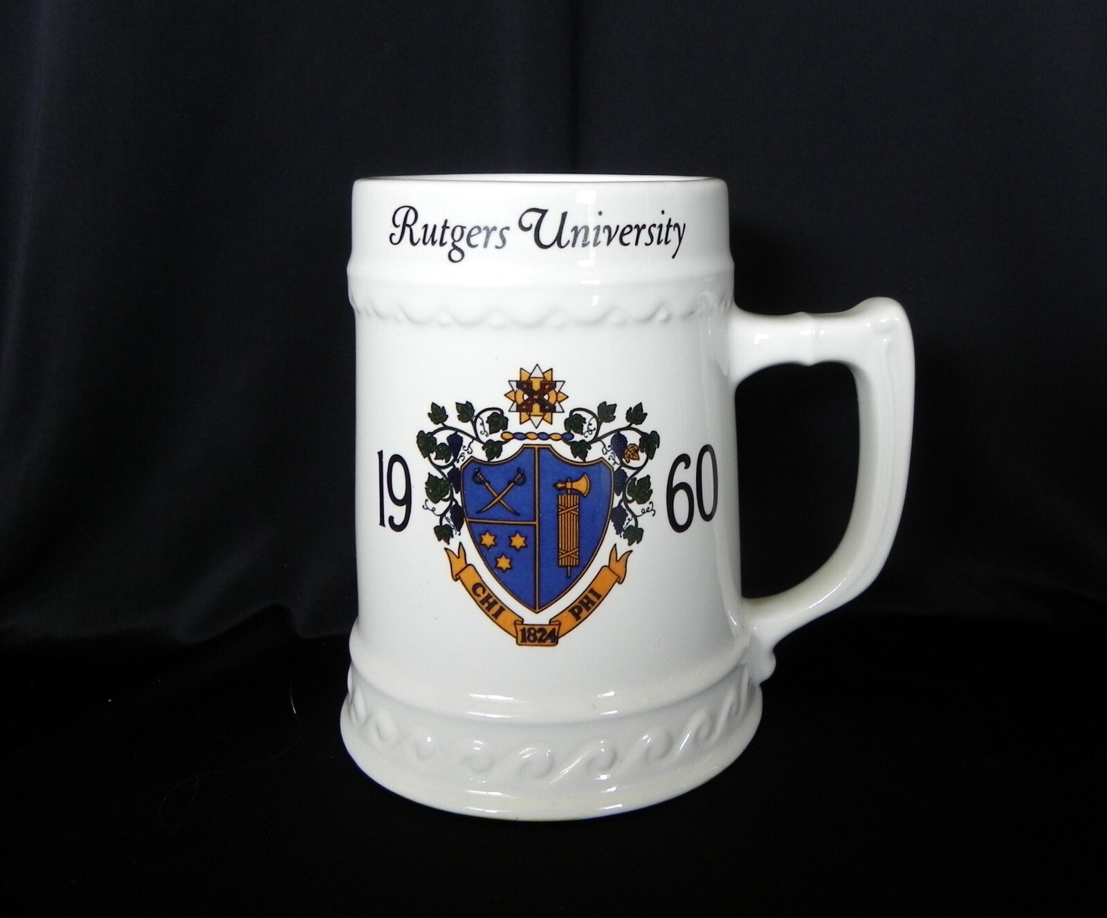Vintage RUTGERS UNIVERSITY 1960 Ceramic Beer Stein Mug | eBay