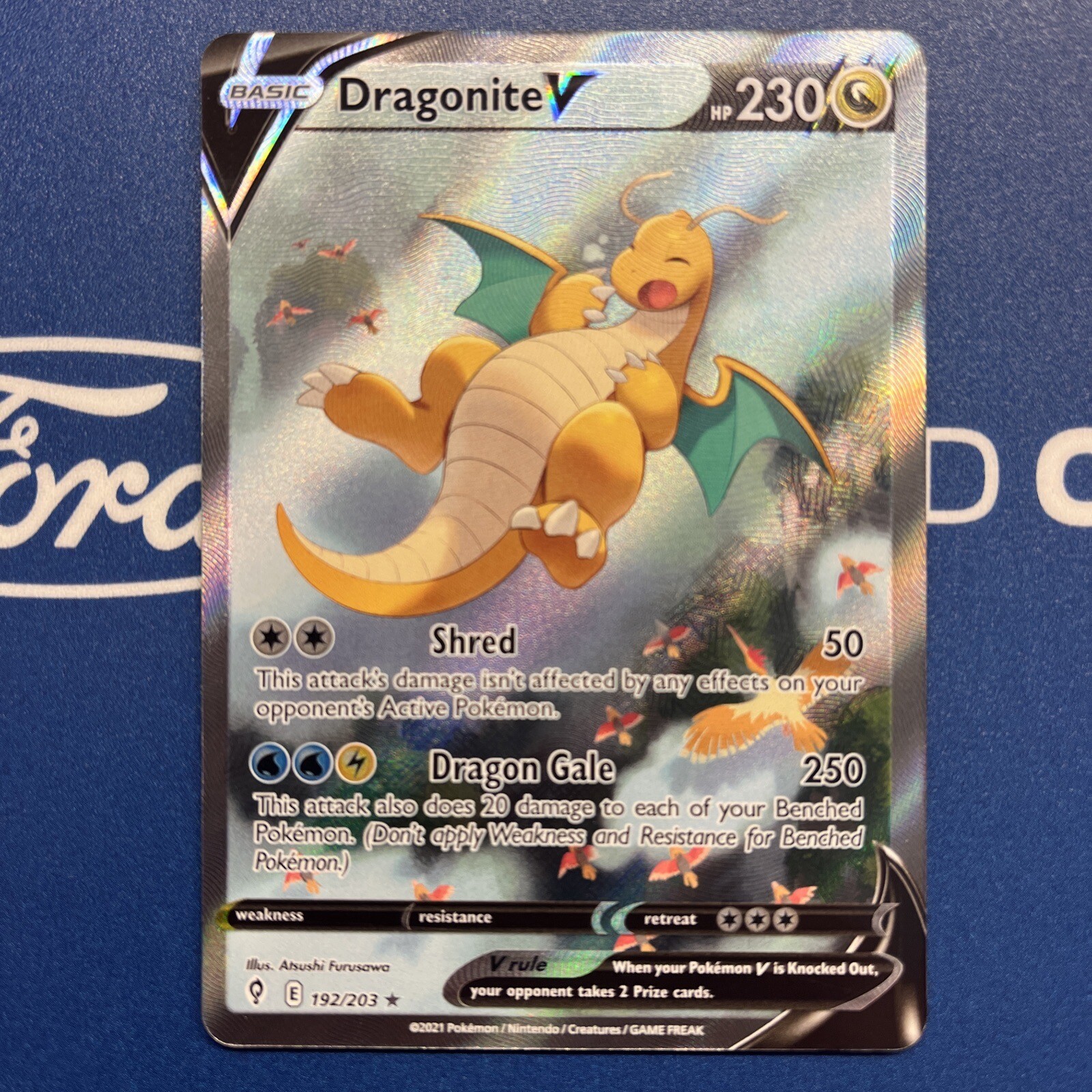 Pokémon TCG Dragonite V Evolving Skies 192/203 Holo Ultra Rare | eBay
