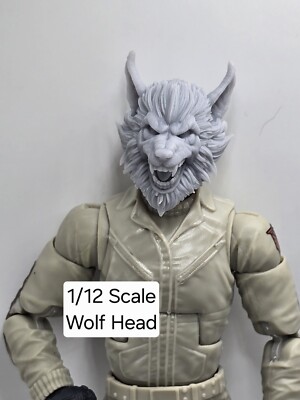 3d Printed WOLF HEAD 1:12 6" Classified Legends SCALE | eBay