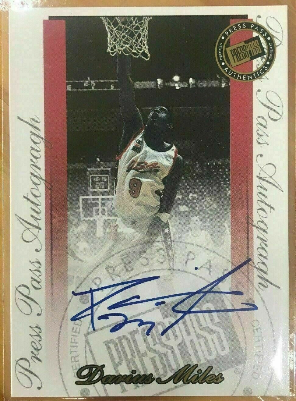 Darius Miles Press Pass 2000 Basketball Rookie autograph card McDonald ...