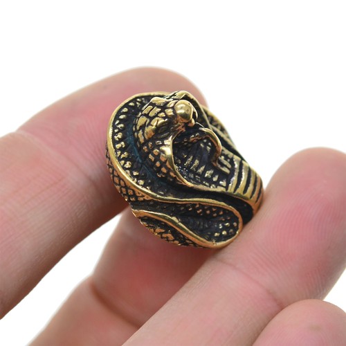 Brass cobra snake Screw Buckle Back Concho Embellishment Belt Saddle ...