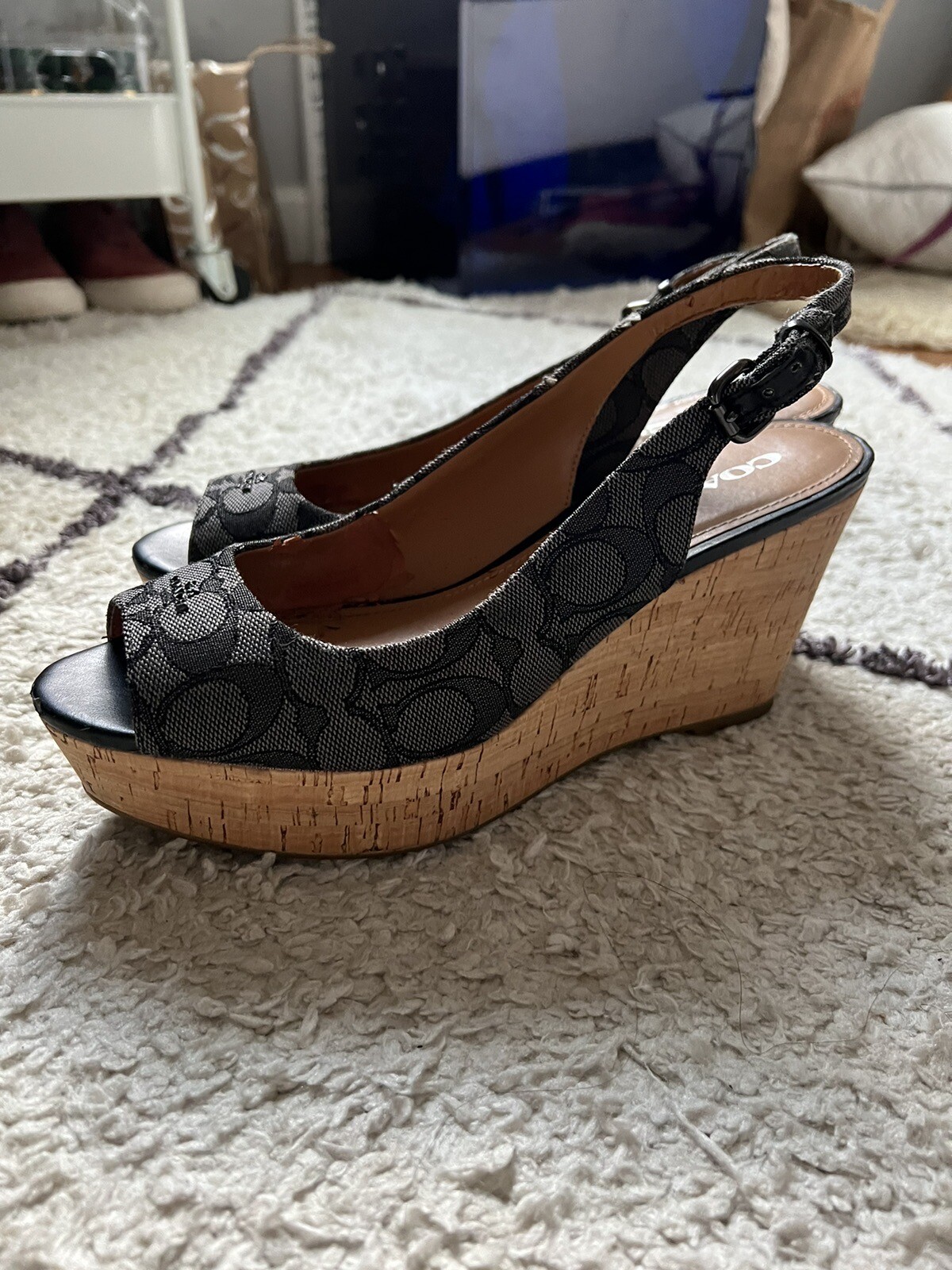 Coach signature jacquard wedges - Gem