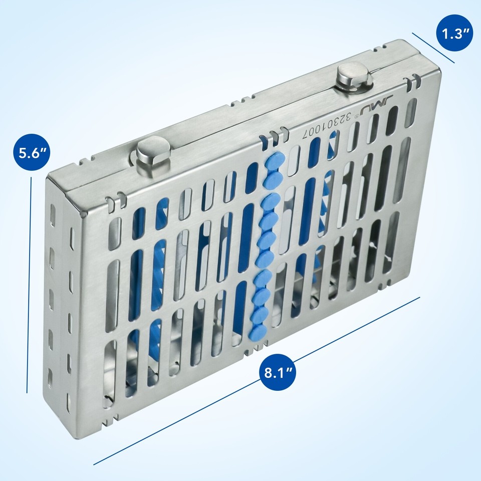 JMU Dental Autoclave Sterilization Cassette Rack Tray Surgical For 10 ...