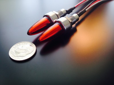 SMALL BULLET HARLEY CHOPPER MOTORCYCLE RAT ROD - LED TAIL & BRAKE ...