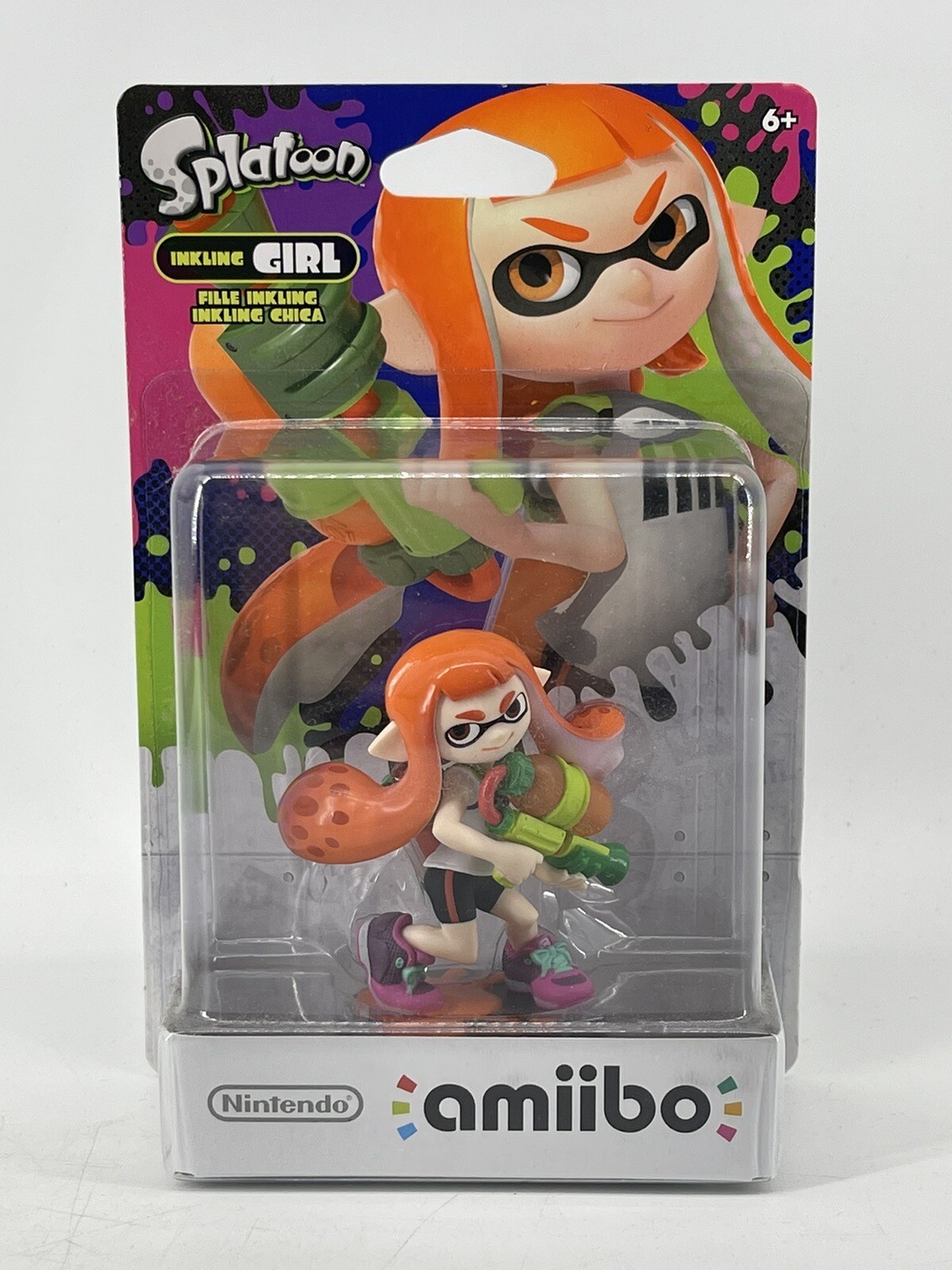 Amiibo Splatoon Inkling Girl Orange Nintendo Switch Wii U New 3DS Fast ...