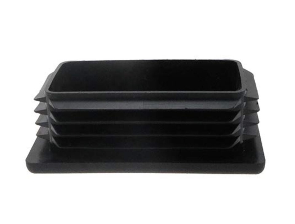 Rectangular Plastic End Caps Tube Inserts Blanking Plugs Stoppers feet ...