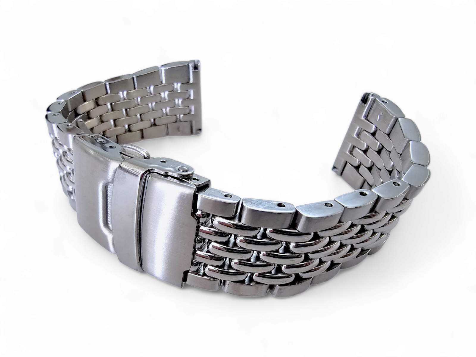 Prestige Beads of Rice Bracelet Watch Strap 316L Stainless Steel 18mm ...