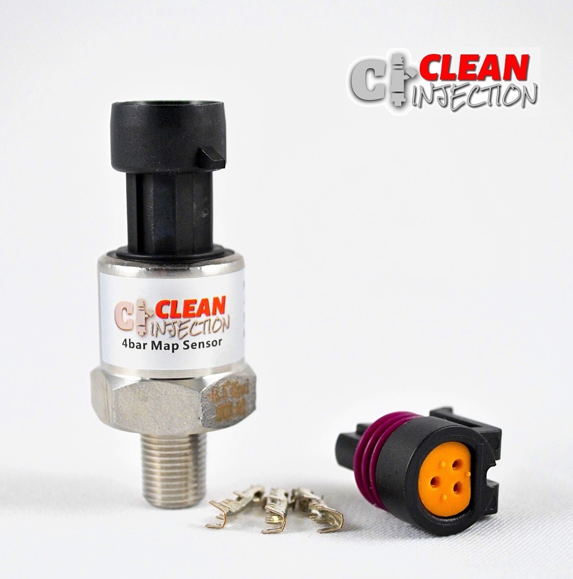 4 bar Stainless steel MAP sensor Pressure Sender Connector 1/8" NPT ...