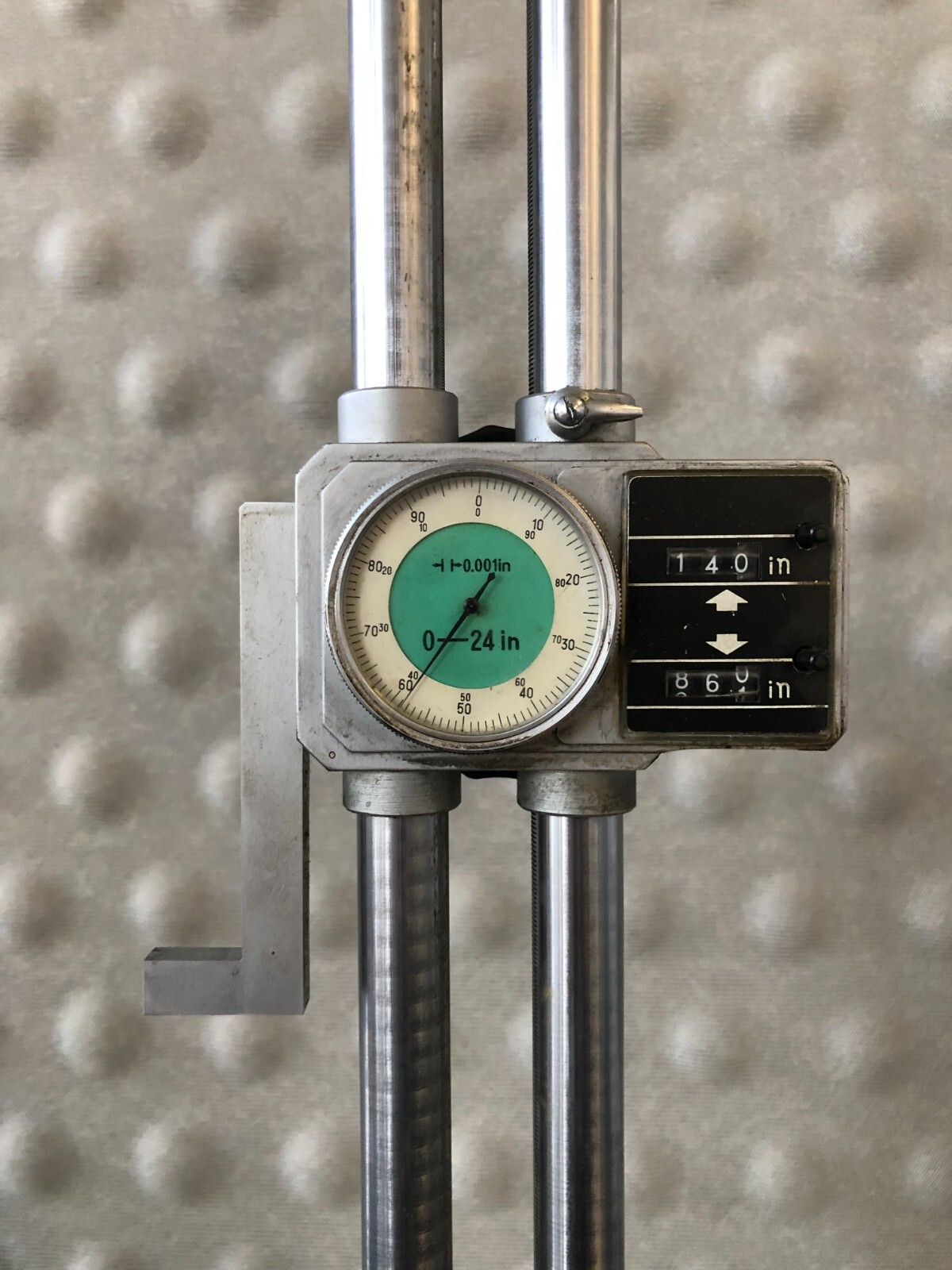 Dual Beam 0 - 24" Digital Counter Dial Height Gage 0.001" with Original Case | eBay