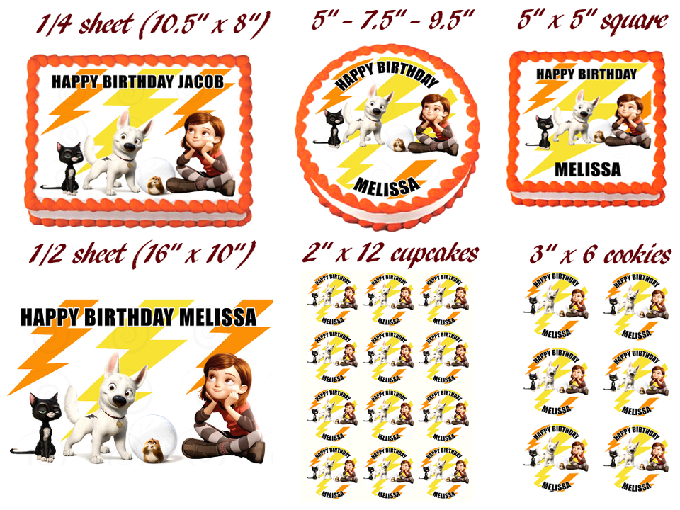 BOLT Party Edible Cake topper image | eBay